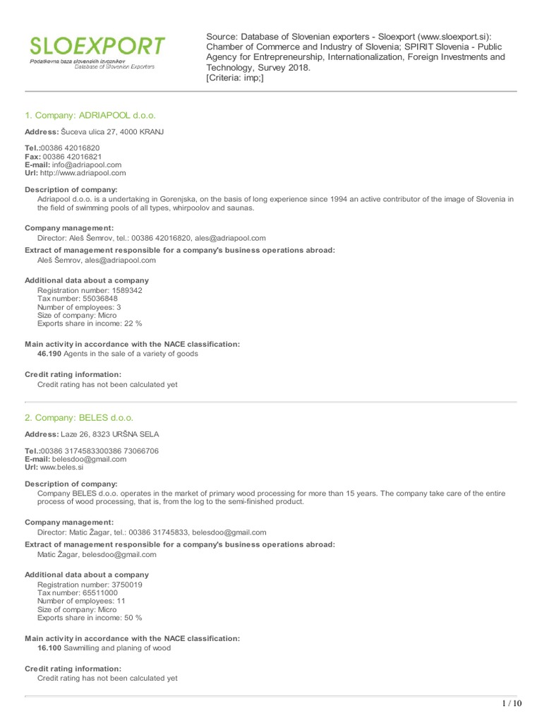 Sloexport | PDF | Exports | Taxes