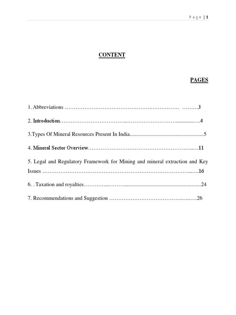 Exploration and Extraction of Minerals Mining Law | PDF | Mining | Rock ...