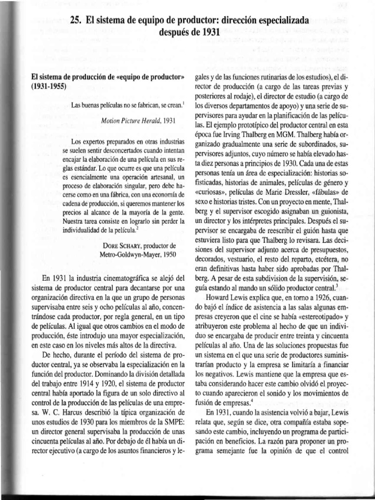 Janet Staiger. El Cine Clásico de Hollywood. | PDF | Metro Goldwyn ...