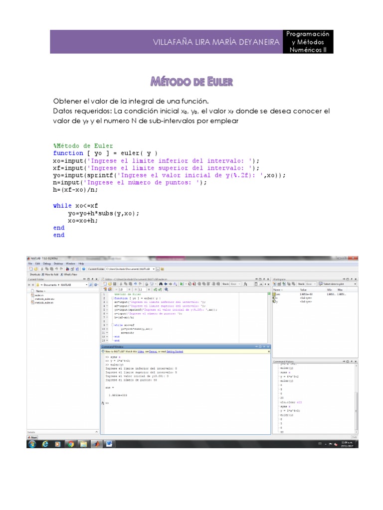 Metodo Euler Programa | PDF