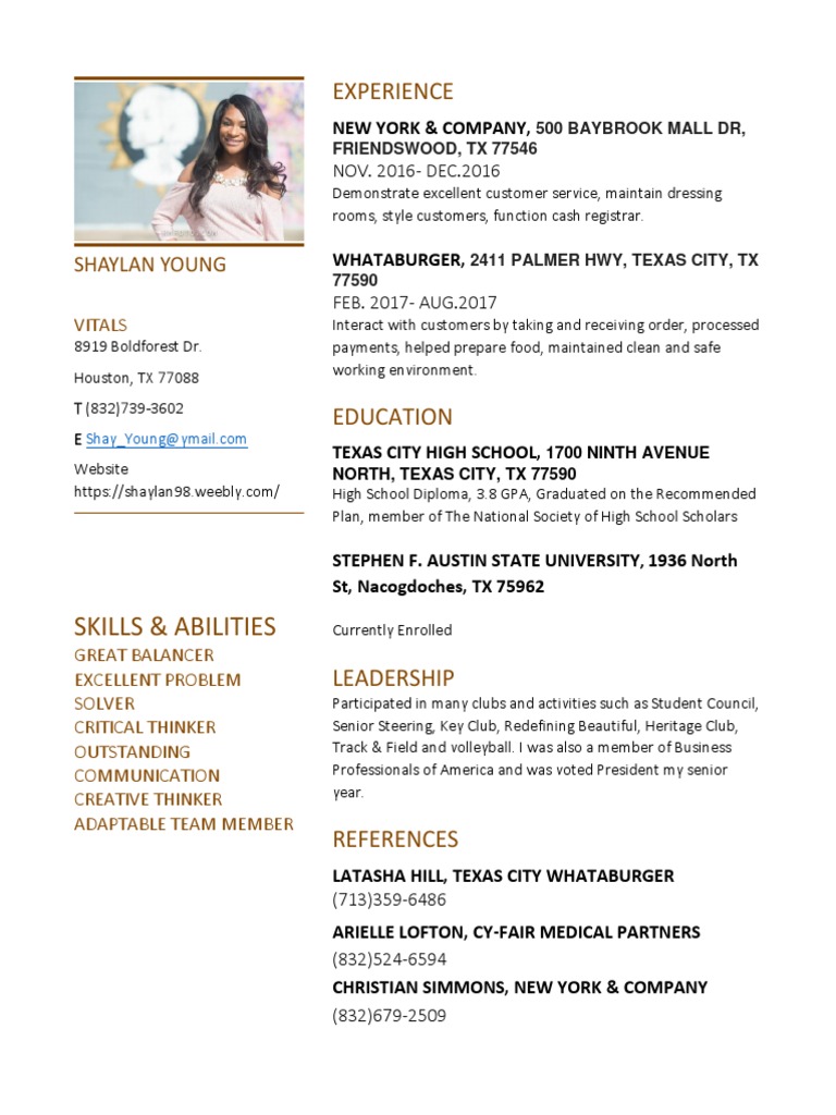 Whataburger Experience on Resume | PDF