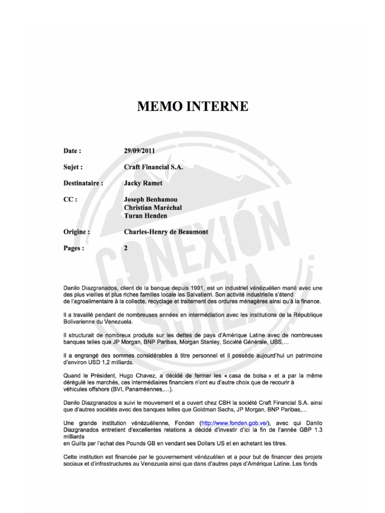 Memo Interne Craft Scribd | PDF