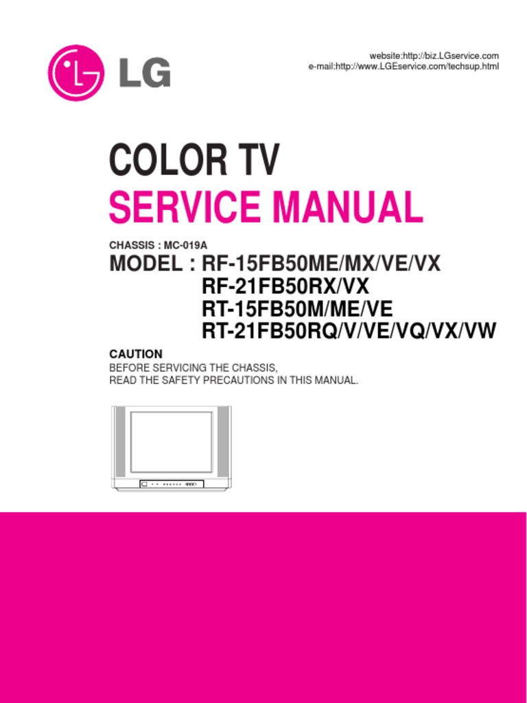 LG Color TV Service Manual | PDF | Soldering | Printed Circuit Board