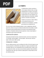 La Piedra Pómez o Pumita | PDF | Roca ígnea | Roca (geología)