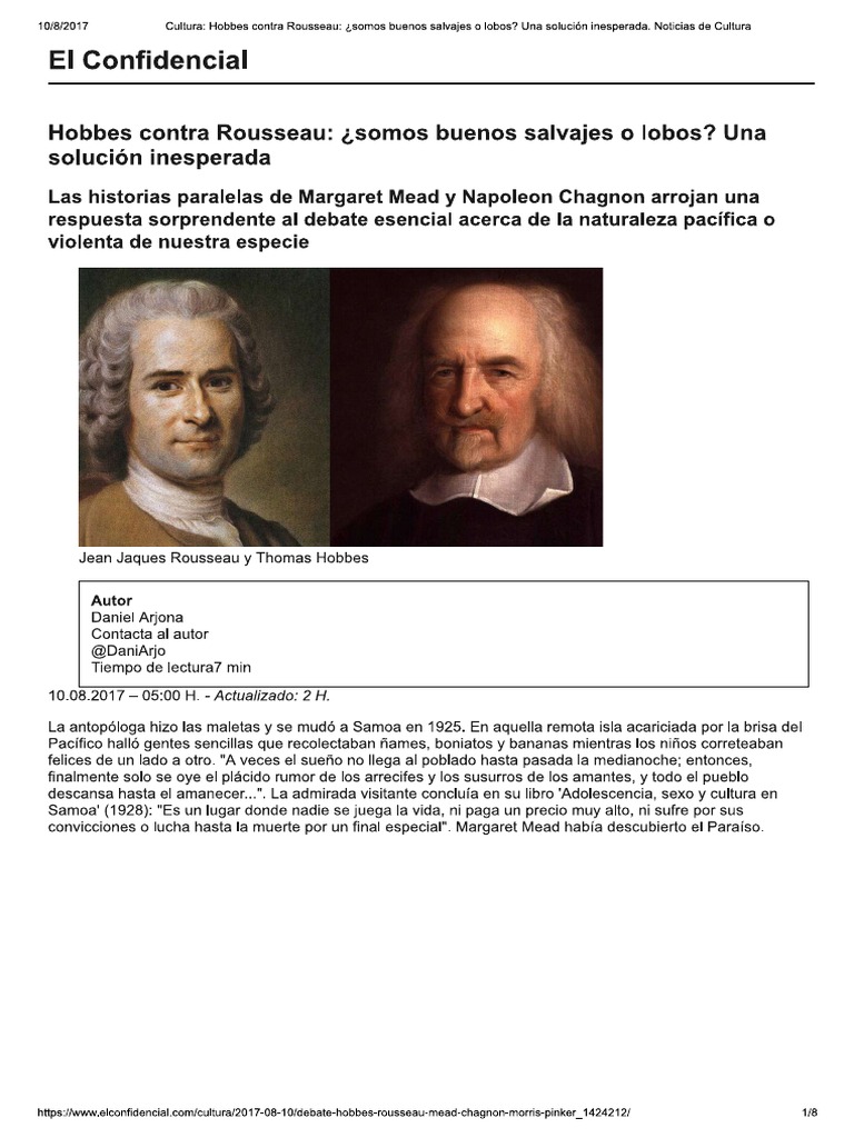 Hobbes Rousseau | PDF