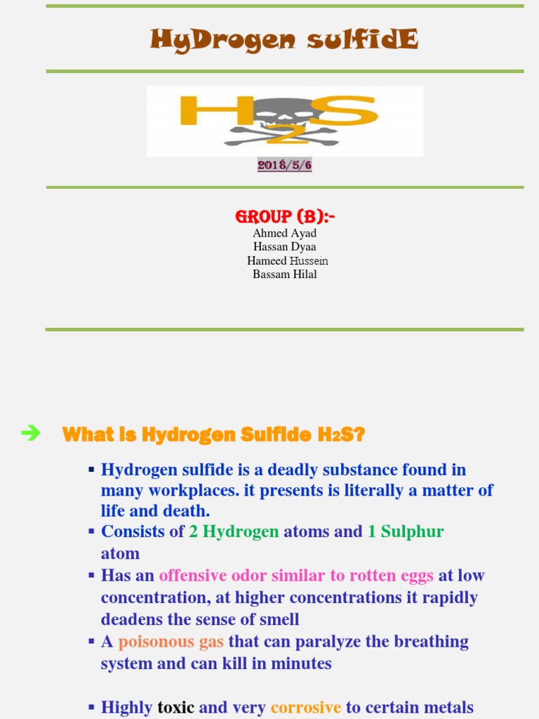 h2s Powerpoint Standard Rev1 | PDF | Natural Gas | Chemical Substances