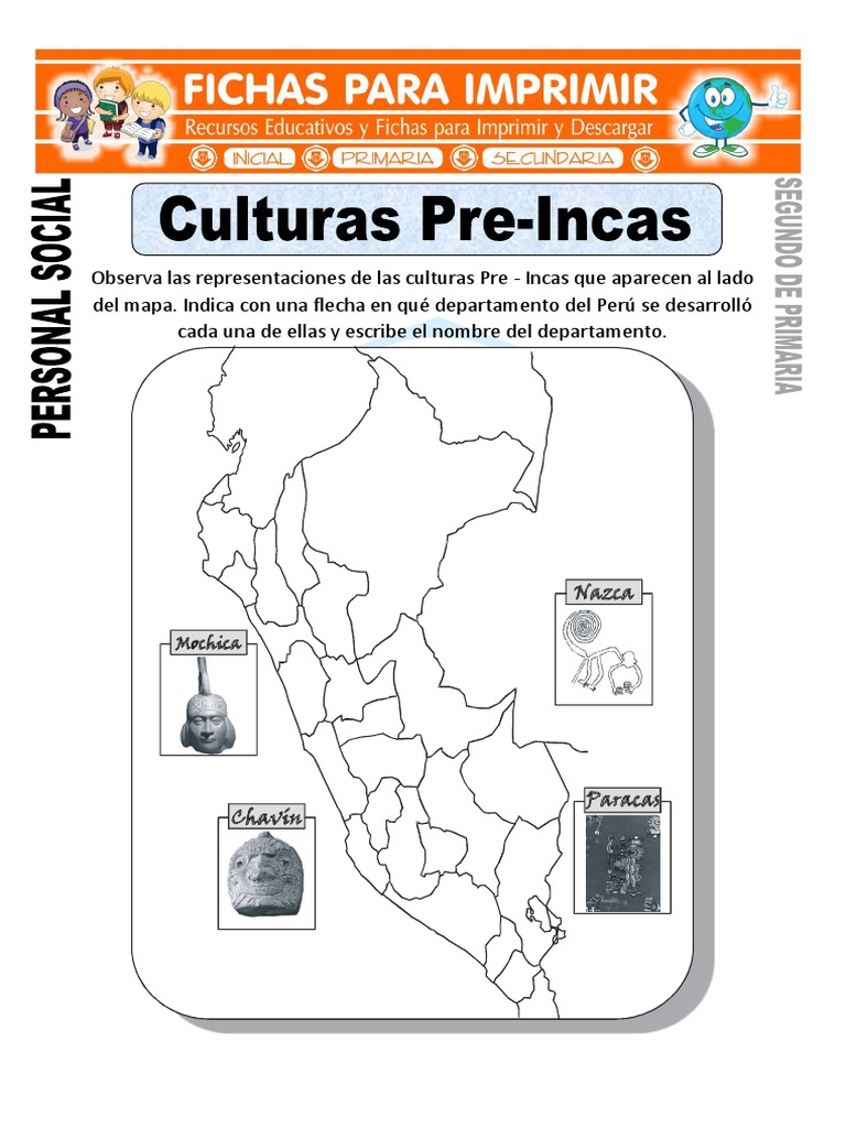Ficha de Culturas Pre Incas Para Segundo de Primaria | Cultura (general)