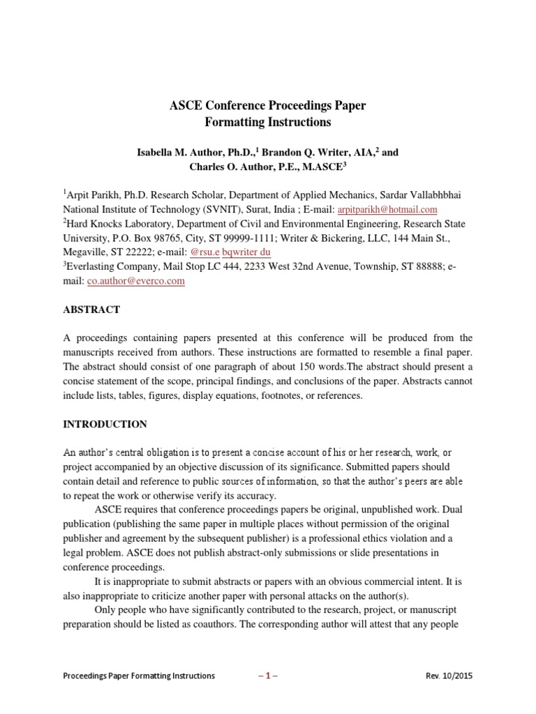 Author Formatting Instructions ASCE - GeoCongress 2019 | PDF ...