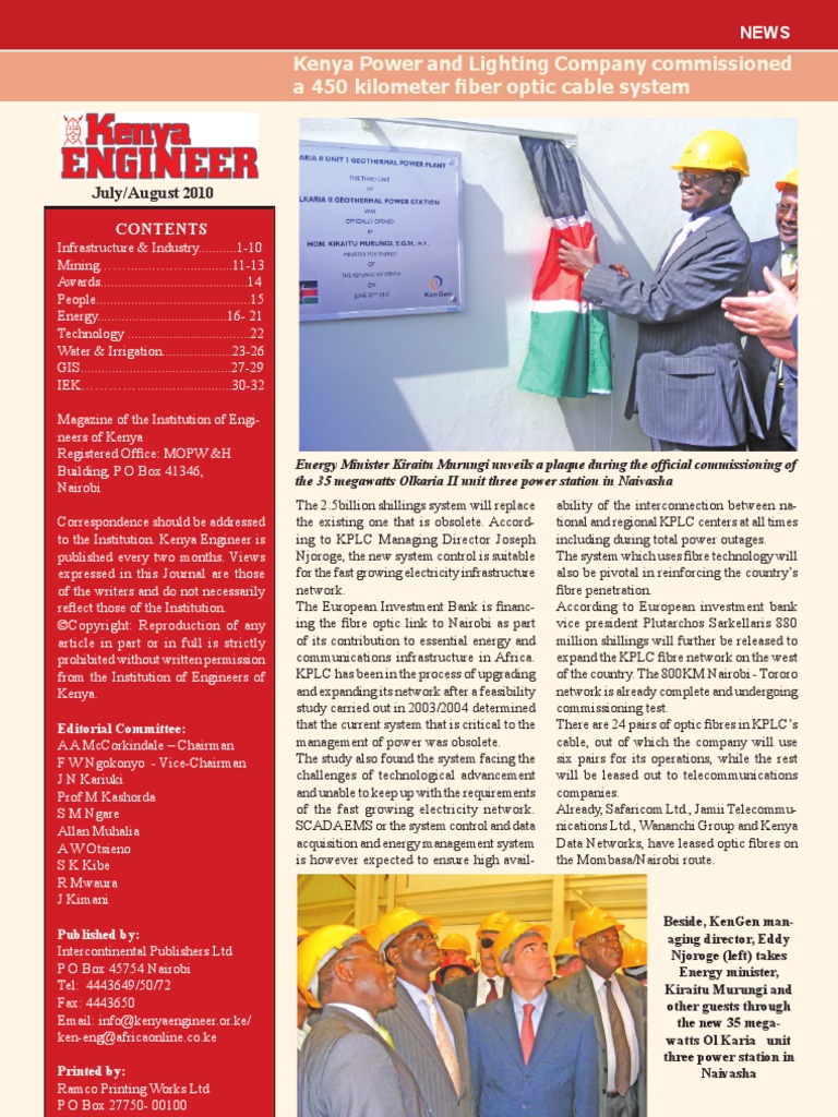 The Kenya Engineer, July-August '10 | Download Free PDF | Airport ...