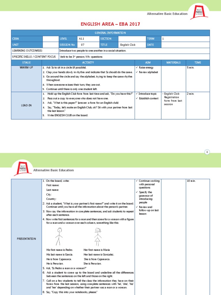 Unit 1 Session 7 | PDF | Educational Assessment | English Language