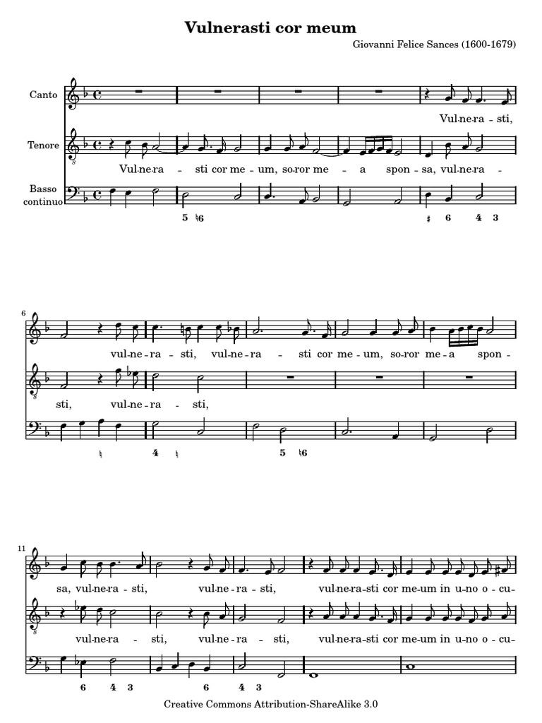 Vulnerasti Cor Meum PDF | PDF