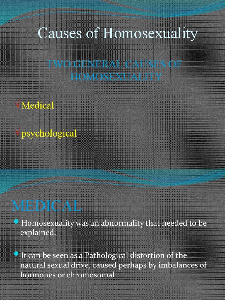 Causes of Homosexuality | PDF | Social Science