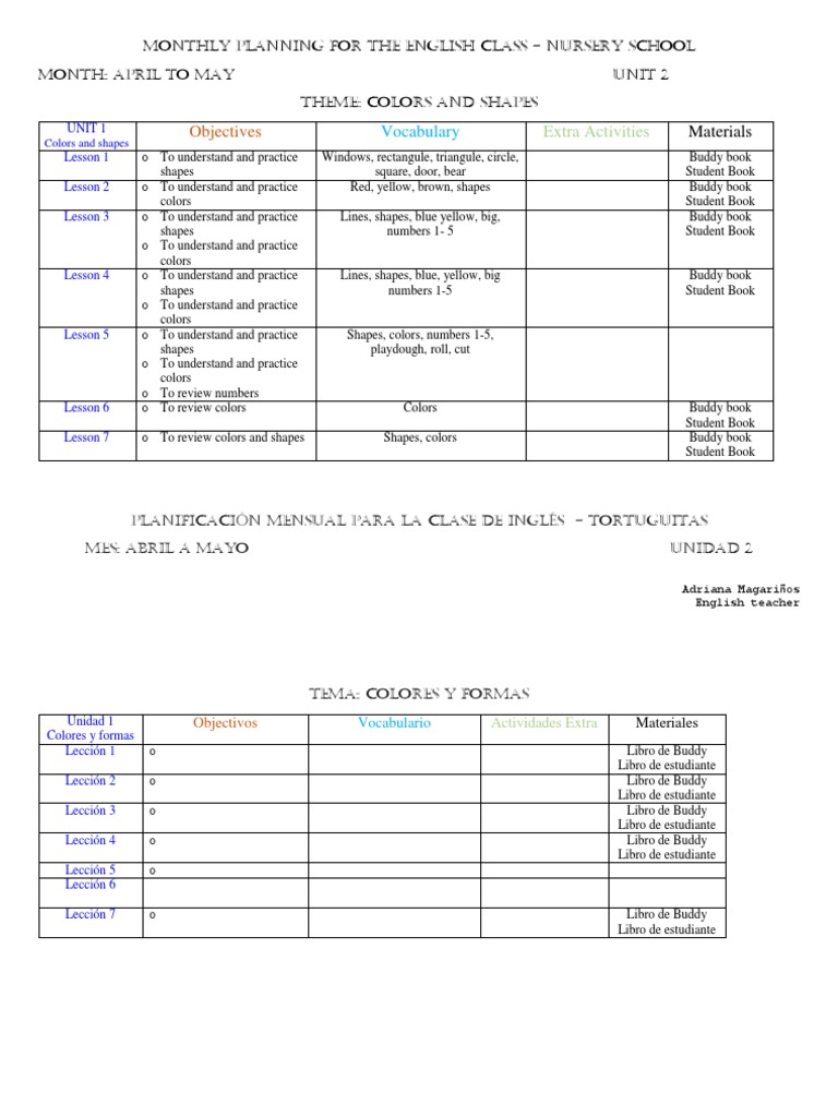 Programa en Blanco | PDF | Books