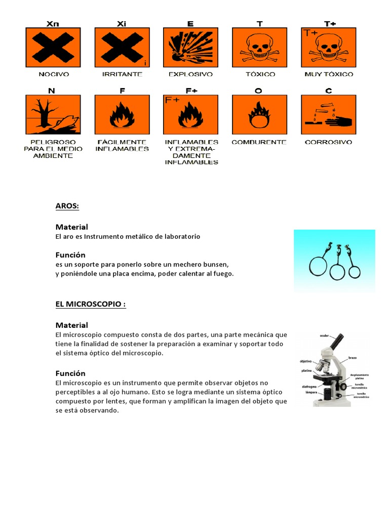 Simbolos de Seguridad en Un Laboratorio | Descargar gratis PDF | Lentes ...