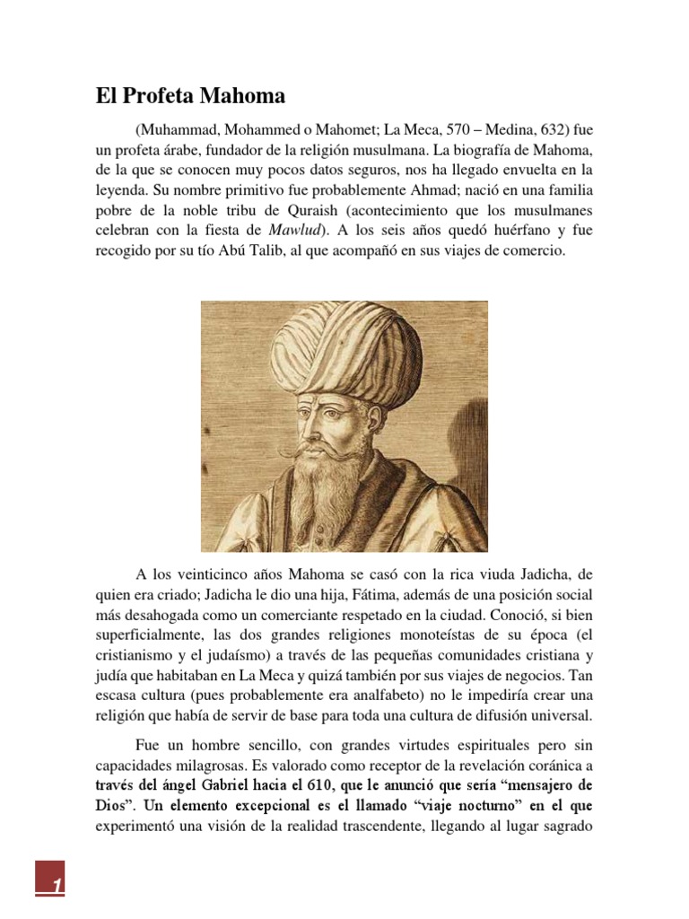 El Profeta Mahoma | PDF | Mahoma | la meca