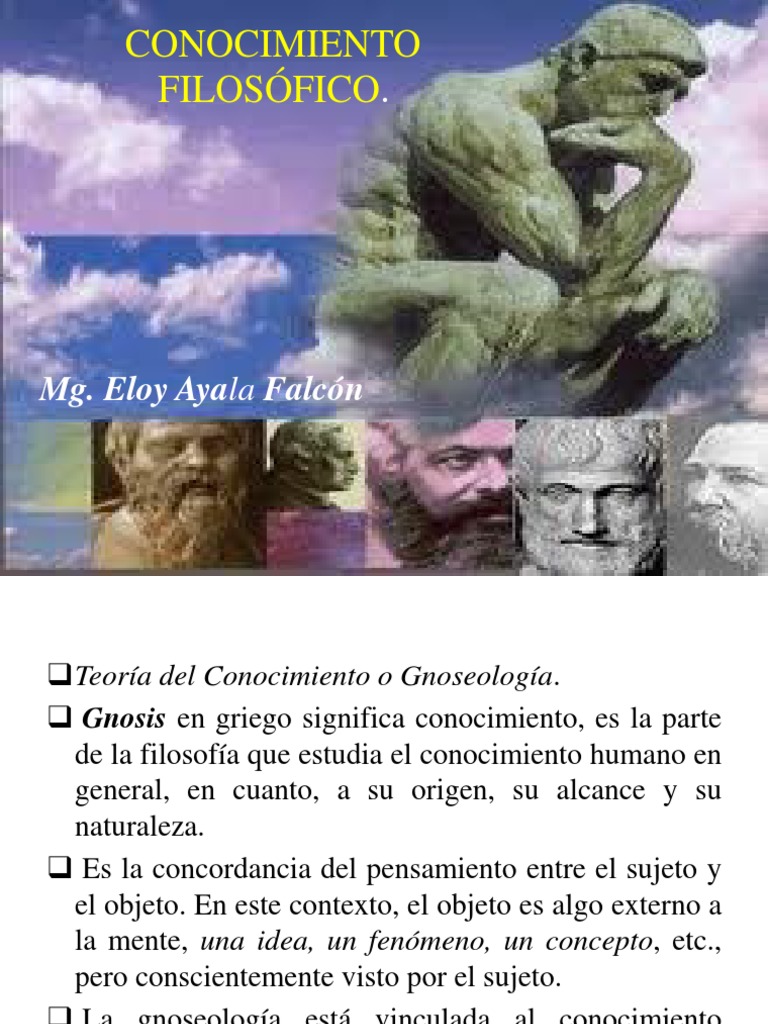 Conocimiento Filosófico | PDF | Conocimiento | A priori y a posteriori