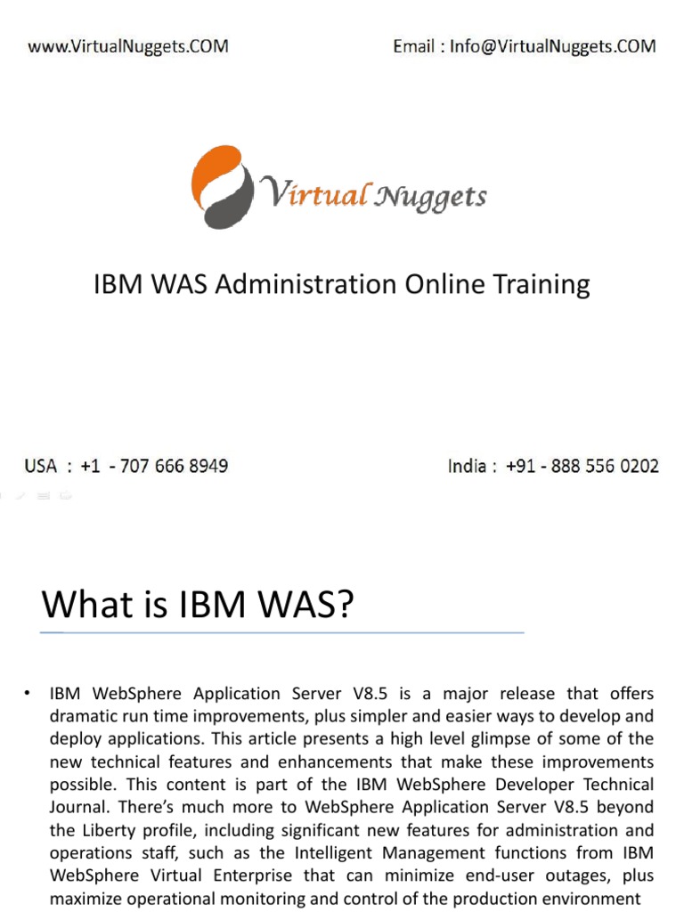 IBM WAS Admin | PDF | Java Virtual Machine | Operating System