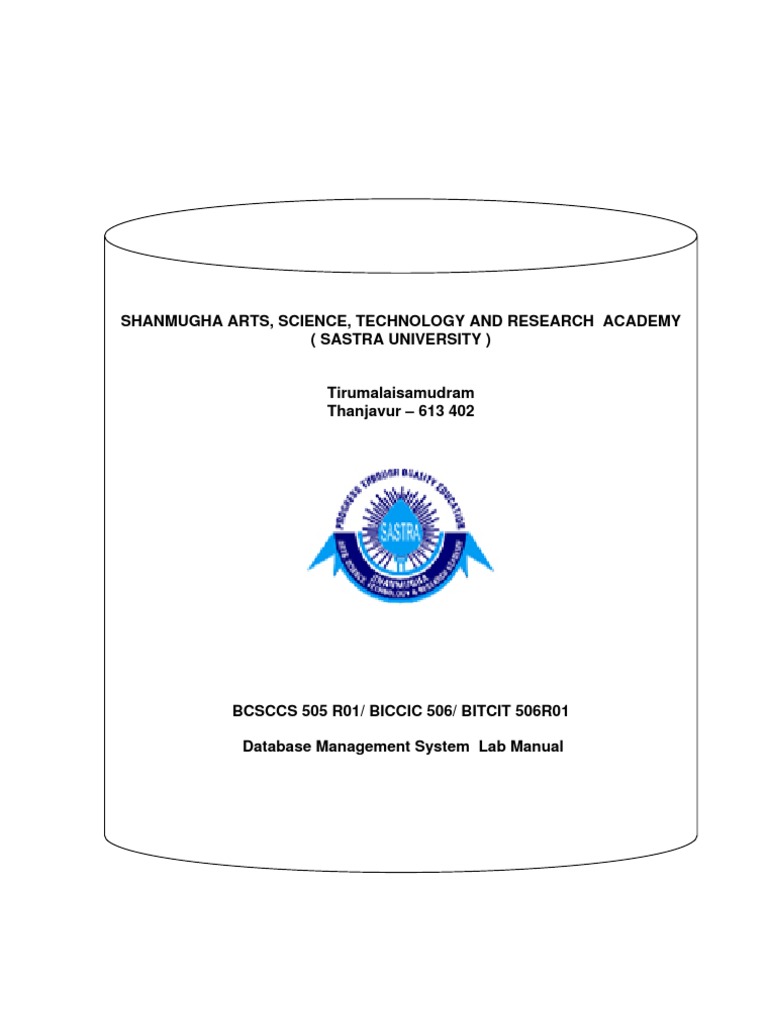 Bcsccs 505 r01 Dbms-Lab Manual-2010 | PDF | Database Index | Subroutine