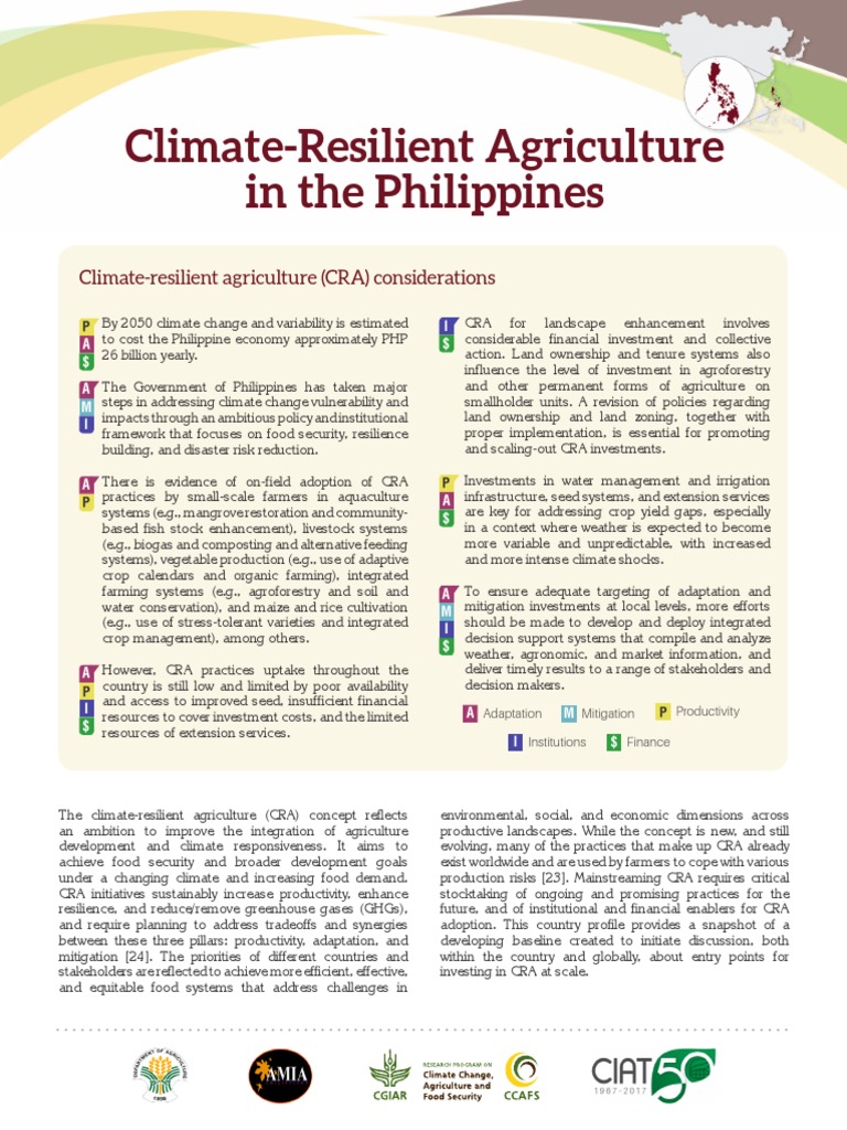 CRA Profile Philippines | PDF | Rice | Agriculture