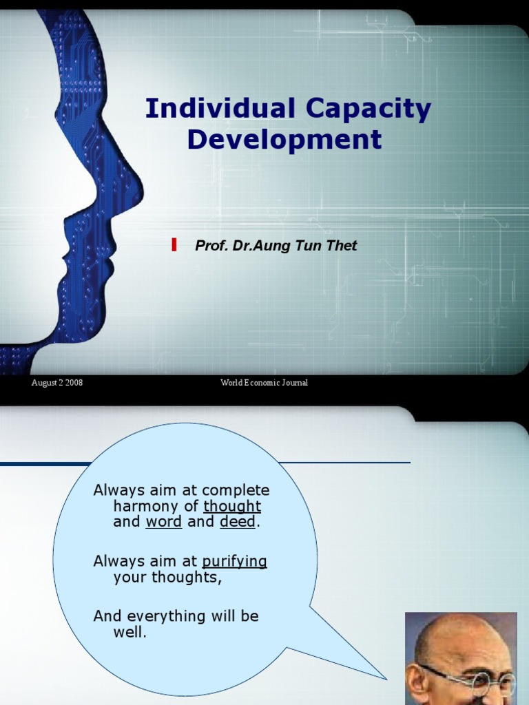 Individual Capacity Development | PDF | Capacity Building | Competence ...