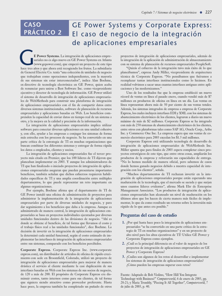 654654165143251caso GE Power Systems | PDF | Profit (Economics) | Sap Se