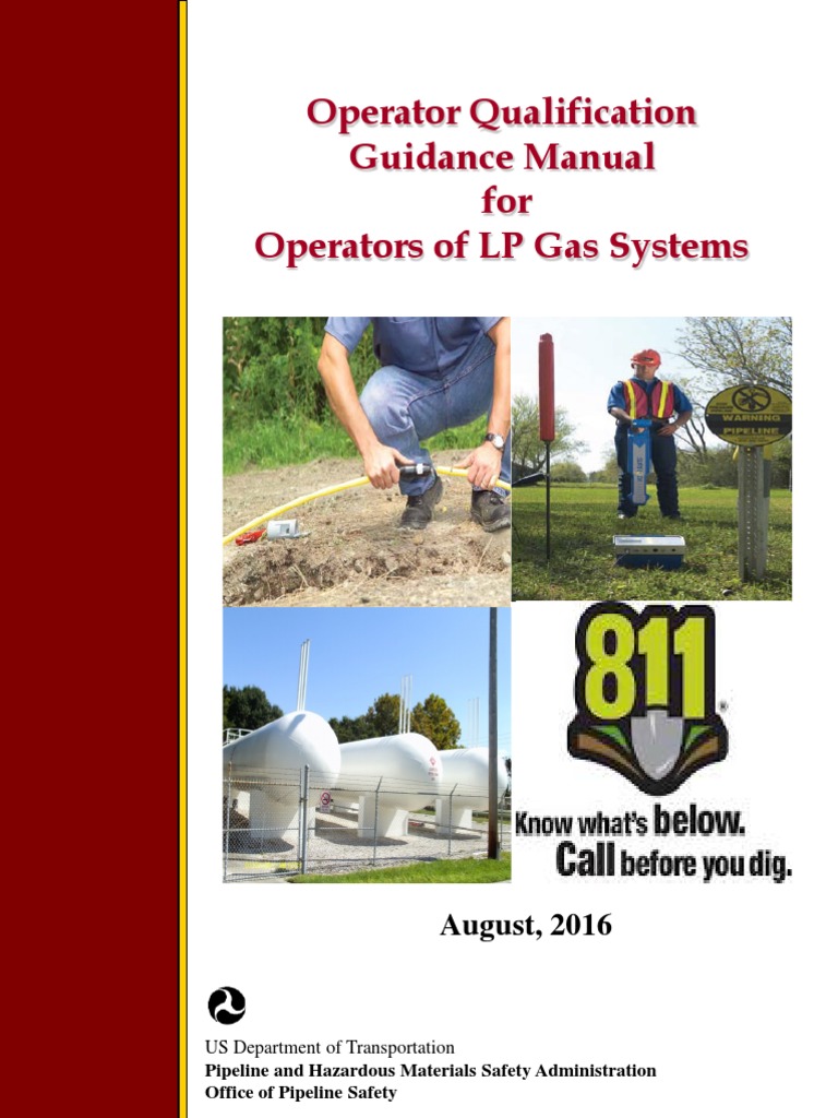 Operator Qualification Guidance Manual For Operators of LP Gas Systems ...