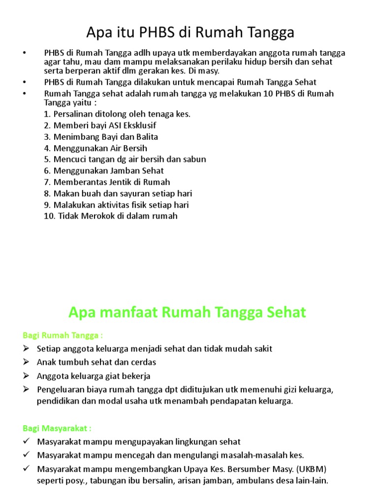 10 PHBS RT Prinout | PDF