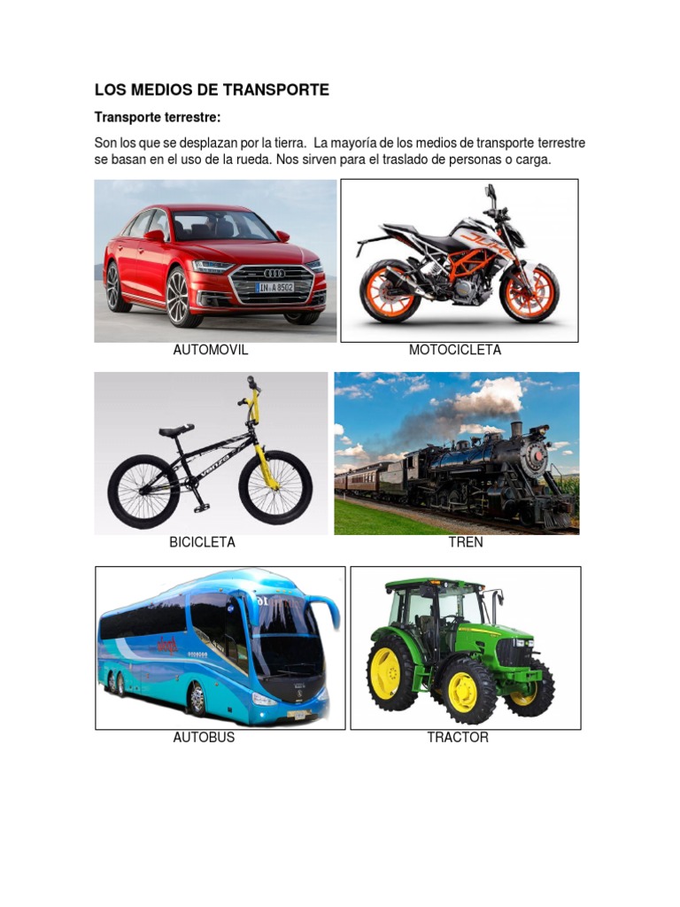 Album Medios de Transporte | PDF