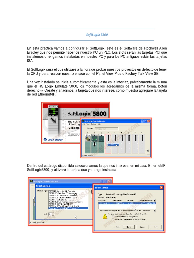 SoftLogix 5800 | PDF | Computer Network | Computer Hardware