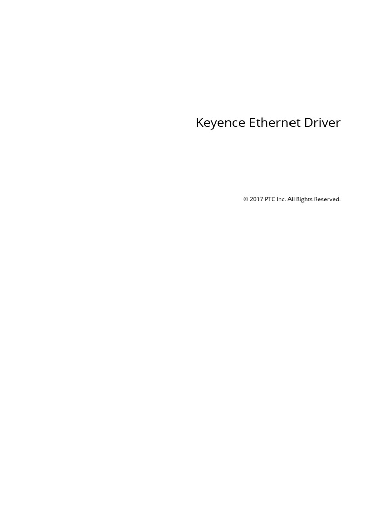 Keyence Ethernet Manual | PDF | 64 Bit Computing | Integer (Computer Science)