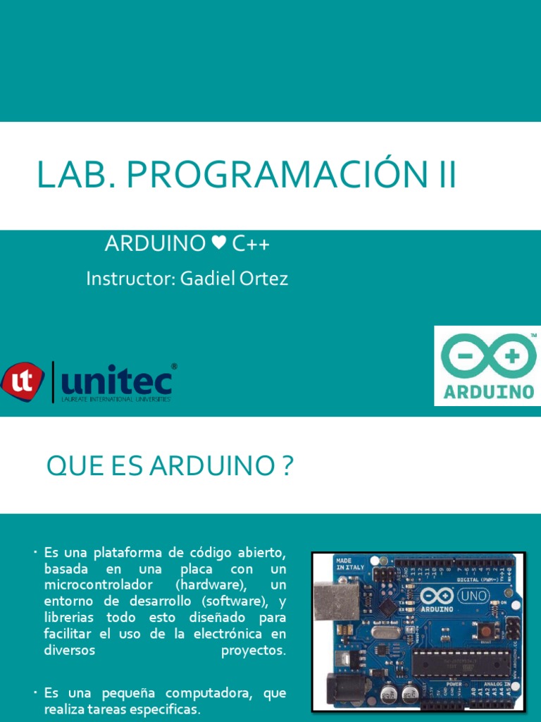 Programación II - Mecatrónica | Descargar gratis PDF | Arduino | Poco