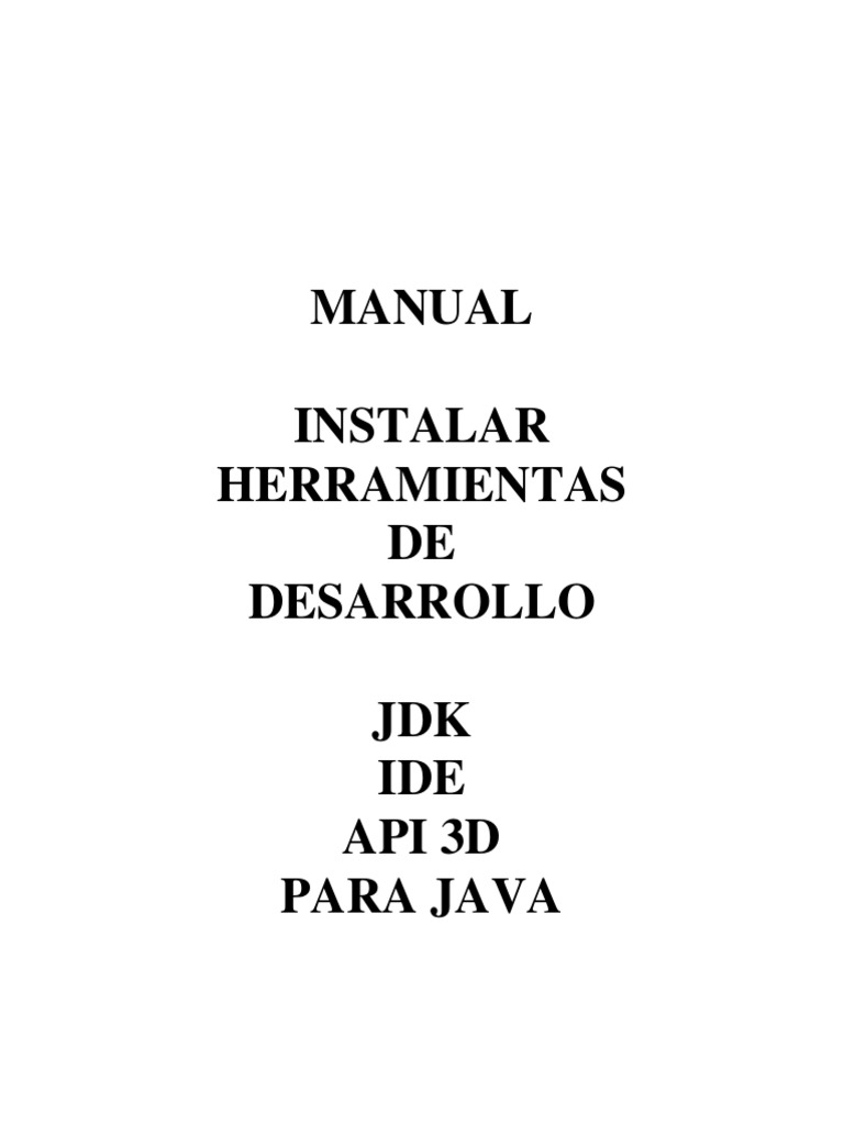 Manual Instalacion Herramientas | PDF | Entorno de desarrollo integrado ...