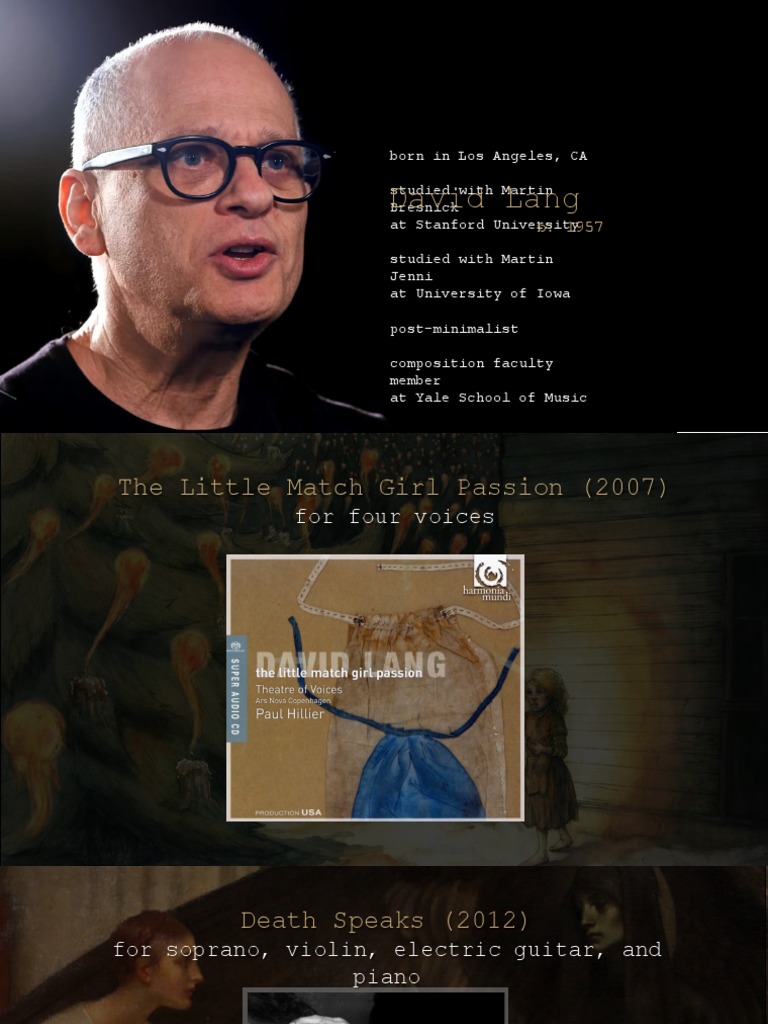 David Lang's Pulitzer-Winning Works | PDF
