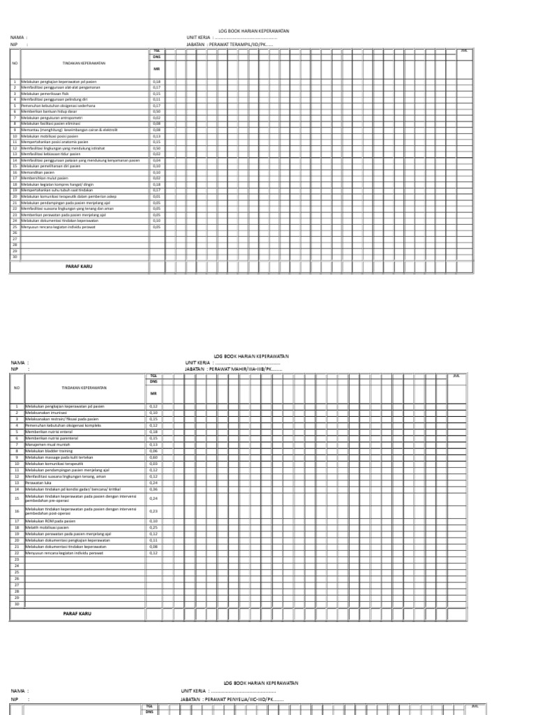Log Book Terampil Bulanan | PDF