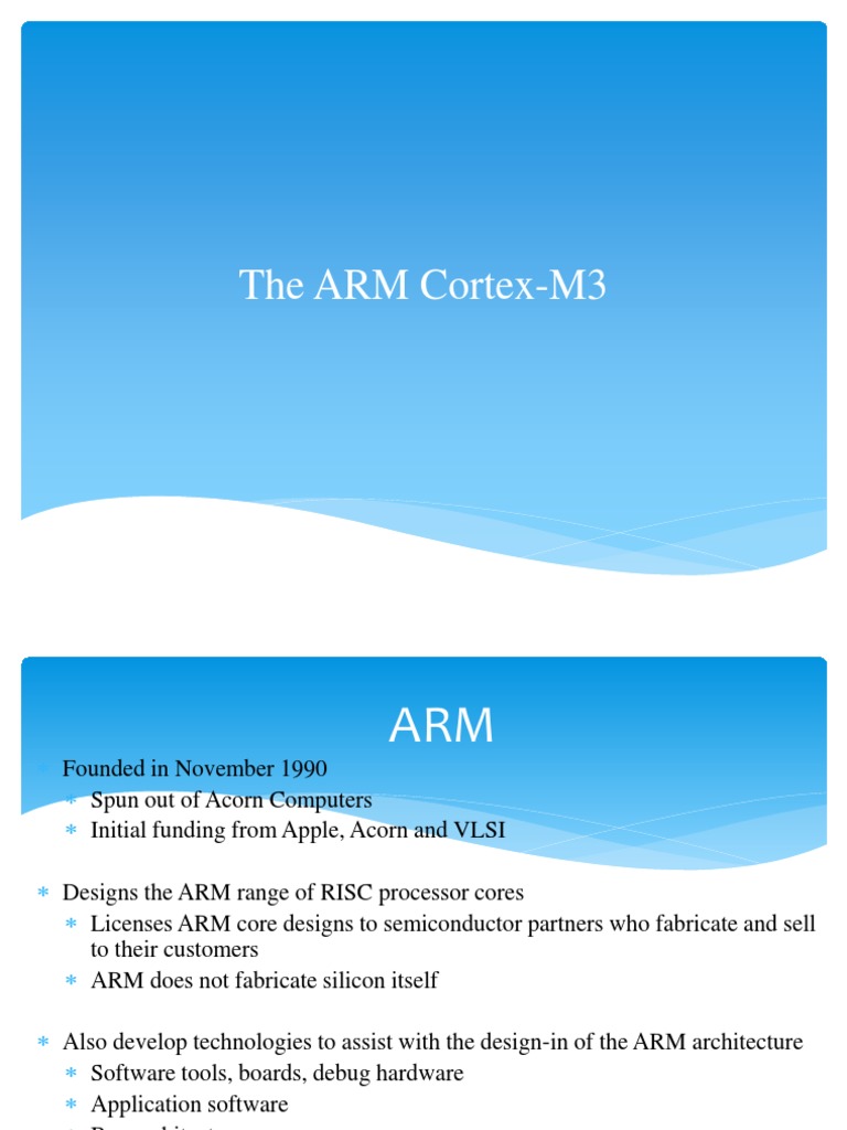 Arm-Cortex m3 | PDF | Arm Architecture | Central Processing Unit