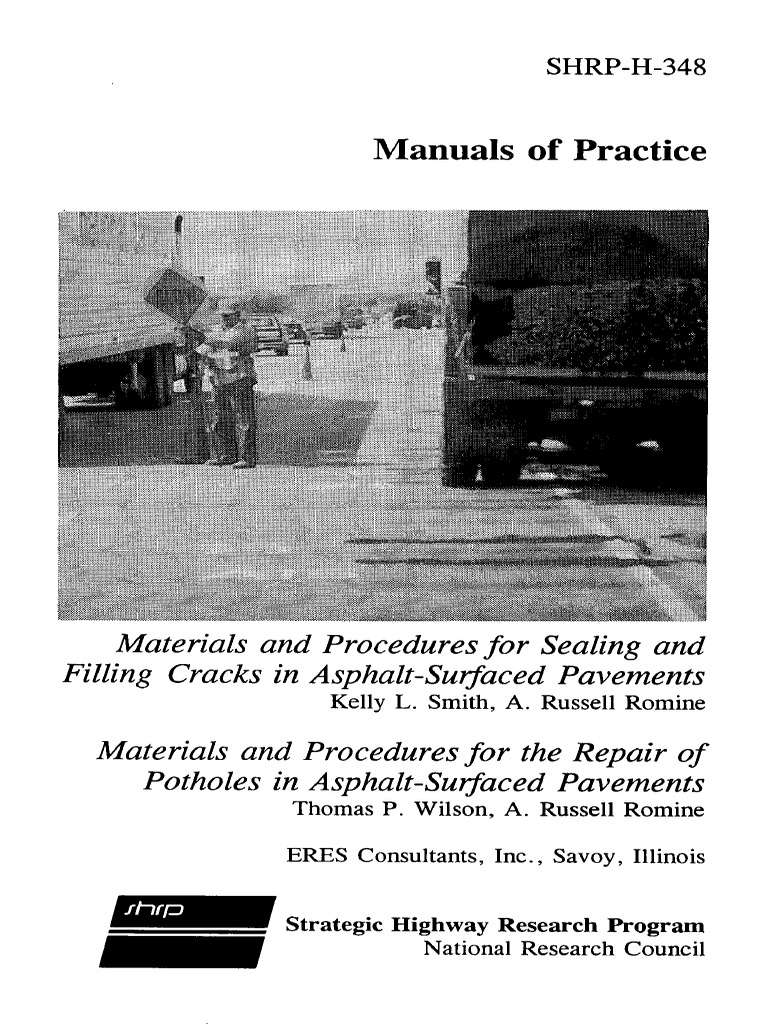 Asphalt Pavement Repair Manuals of Practice | PDF | Road Surface | Asphalt
