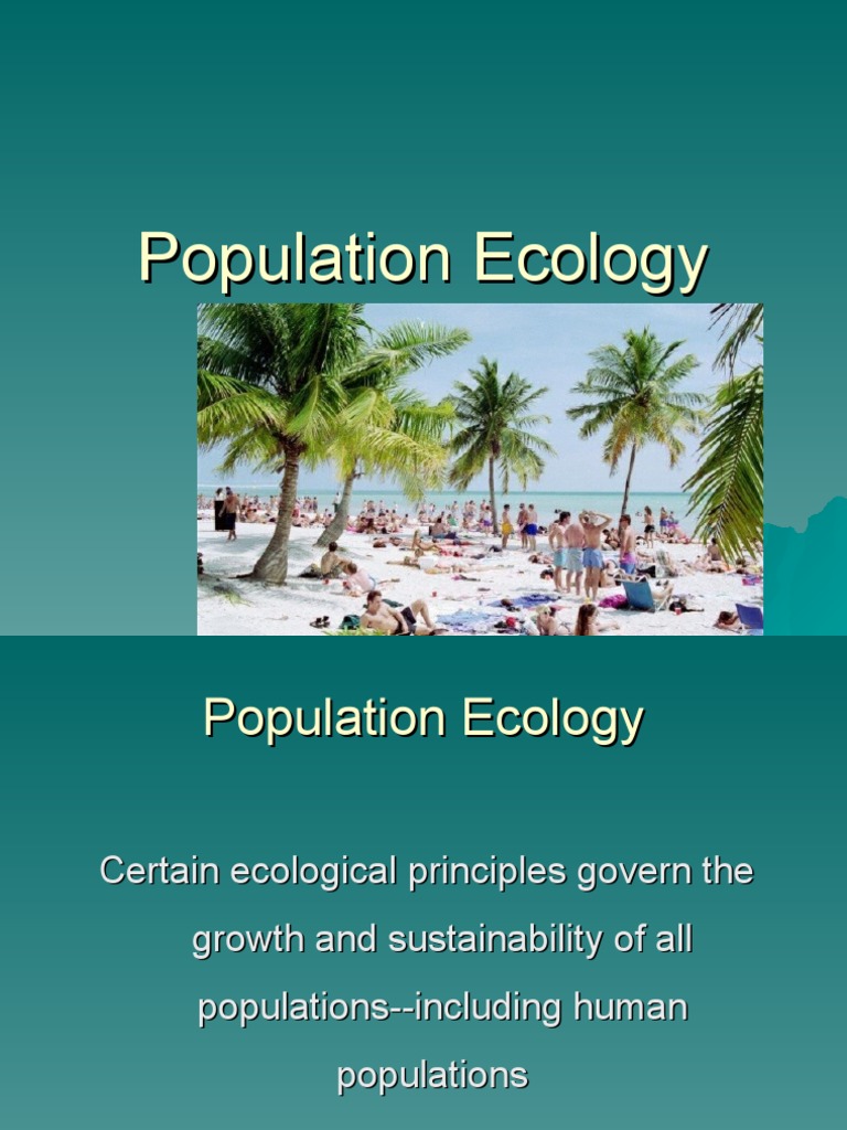 Lecture Population Ecology | PDF | Total Fertility Rate | Population Growth
