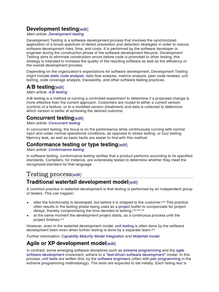 A Software Testing Process Can Produce Several Artifacts | PDF ...