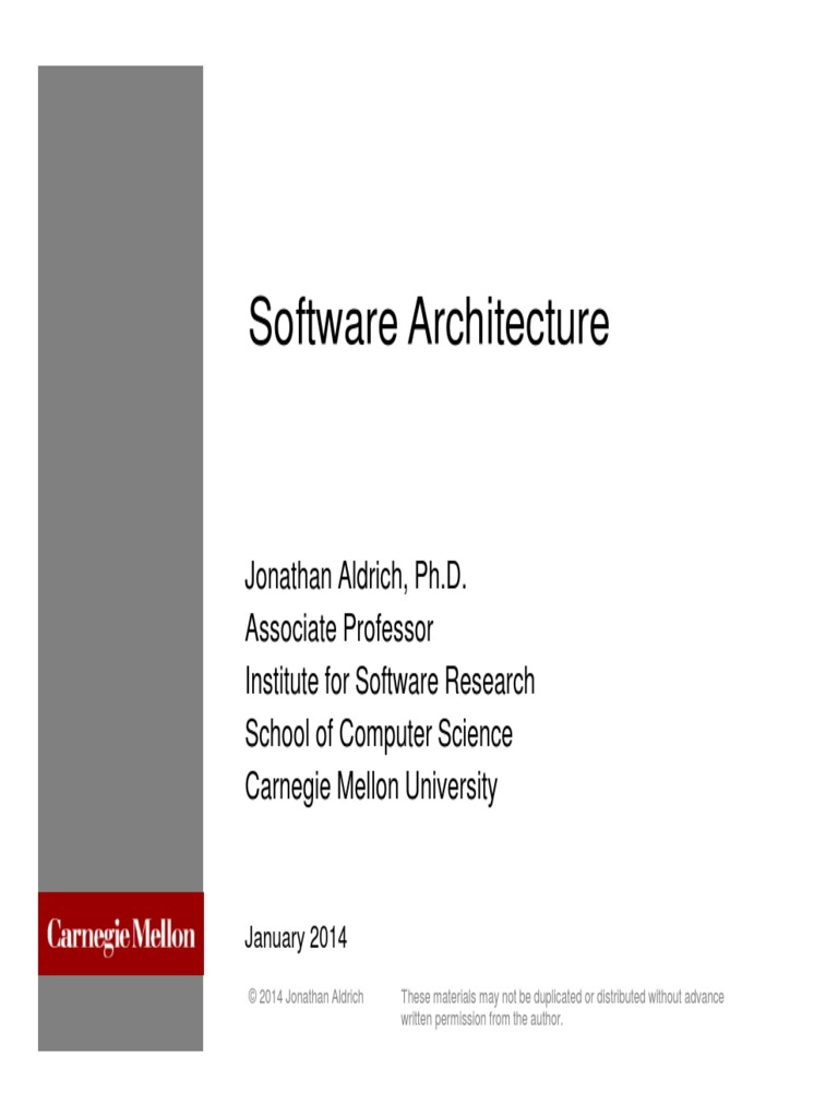 03 Architecture | Download Free PDF | Software Architecture | Component Based Software Engineering