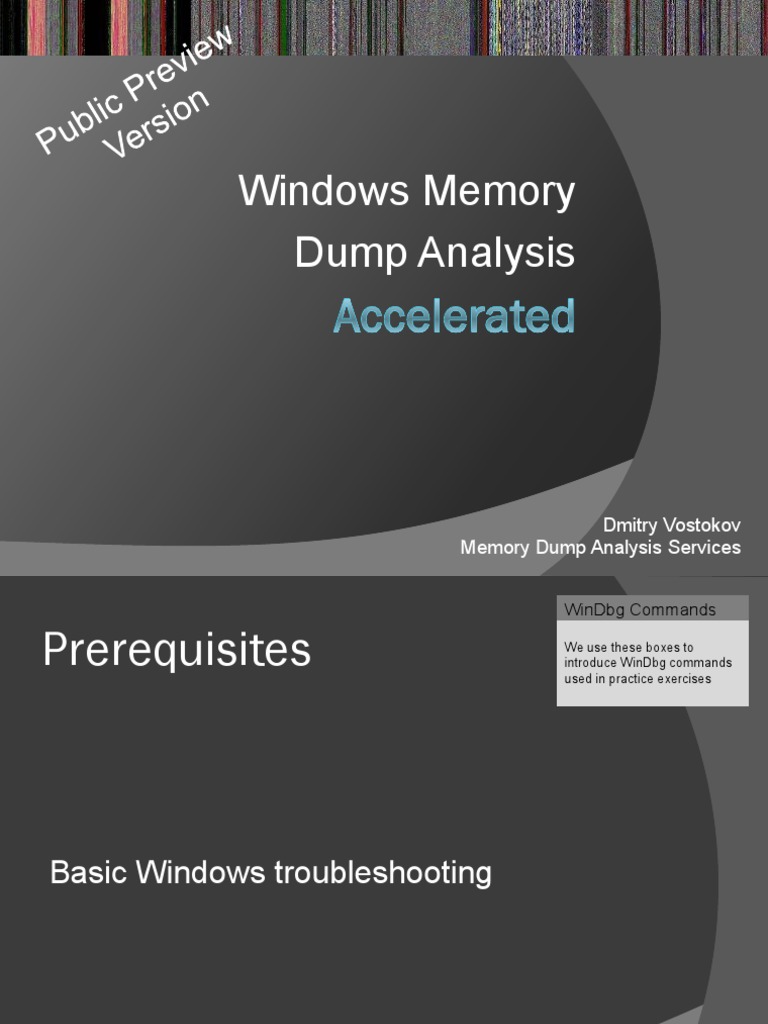 Accelerated Windows Memory Dump Analysis Public | PDF | Thread ...
