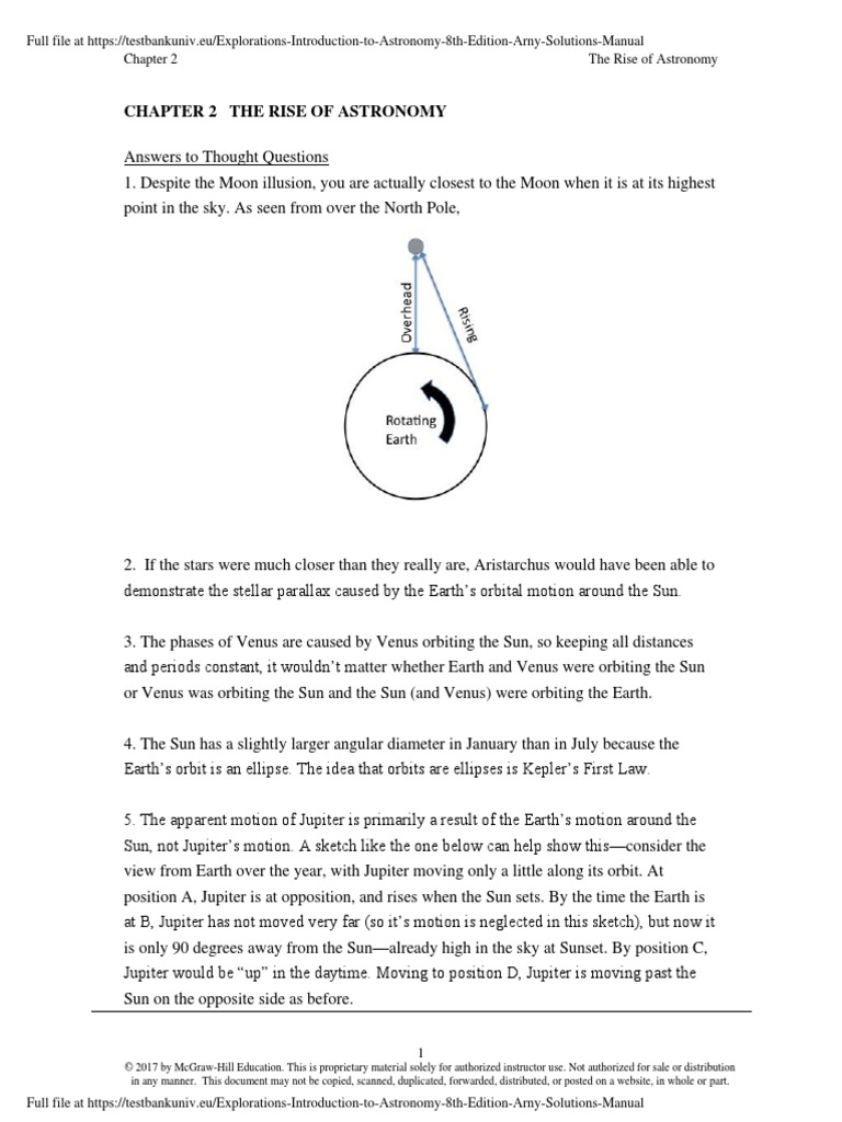 Explorations Introduction To Astronomy 8th Edition Arny Solutions ...