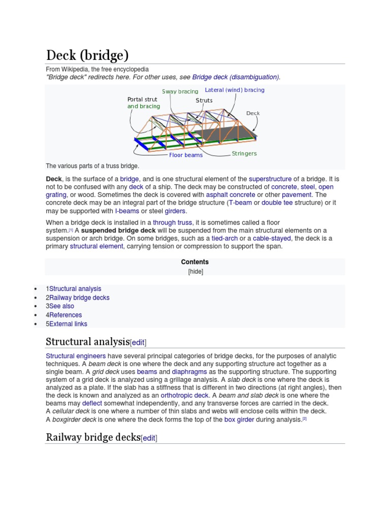 Deck (Bridge) : Structural Analysis | PDF | Transport Buildings And ...