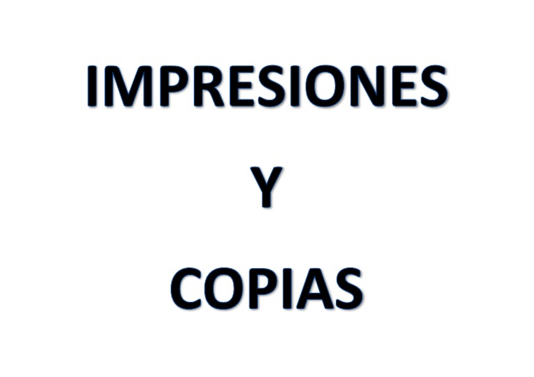 Impresiones y Copias | PDF