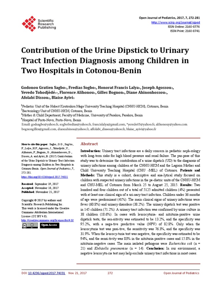 Urine Dipstick | PDF | Urinary Tract Infection | Microbiology