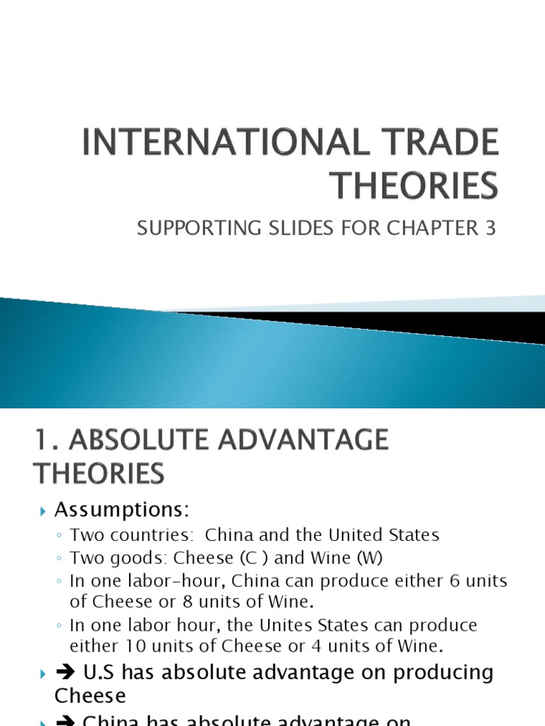 Absolute and Comparative Advantage in Trade | PDF | Comparative ...