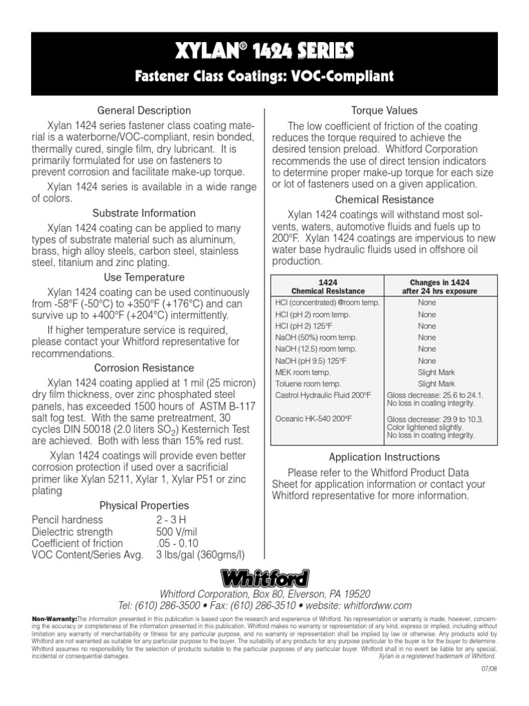 Xylan Coatings | PDF | Friction | Corrosion