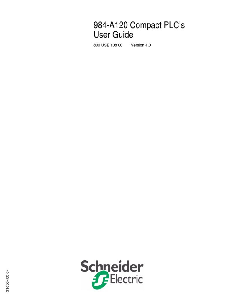 Modicon Compact PLC Manual | PDF | Programmable Logic Controller ...