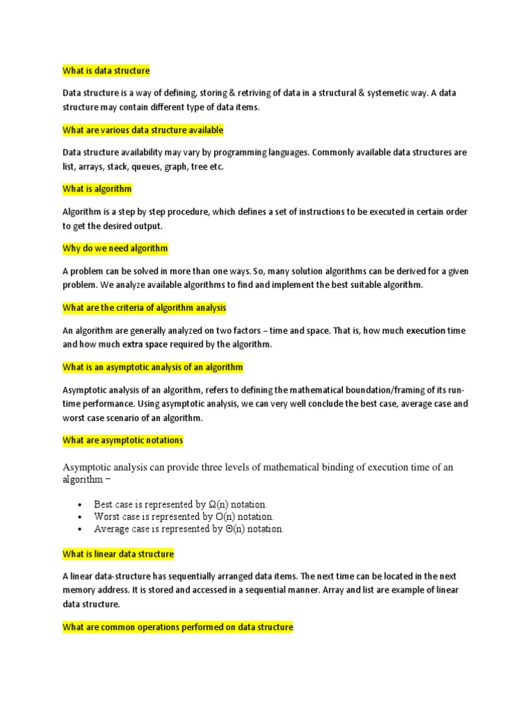 An In Depth Exploration Of Data Structures Algorithms Asymptotic Analysis And Algorithmic