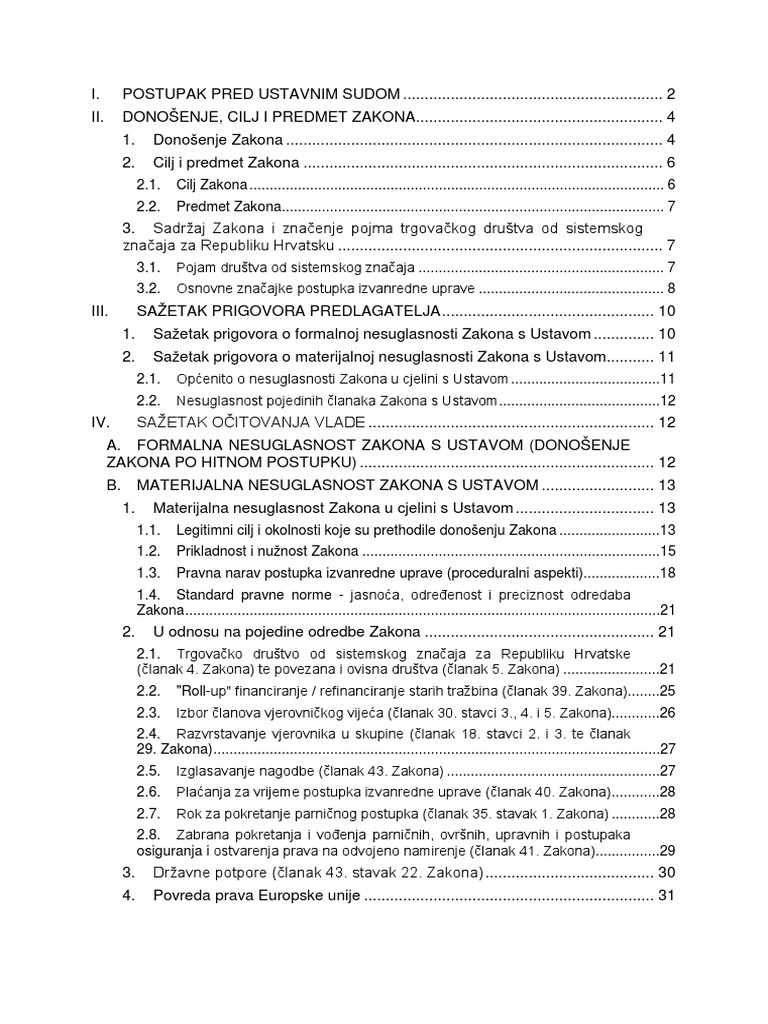 Odluka Ustavnog Suda Na 184 Strane | PDF