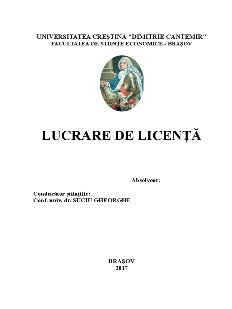 Model Licenta 2016 | PDF
